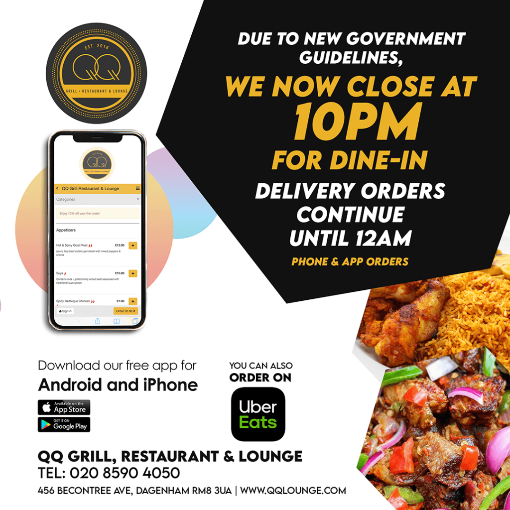 QQ Lounge | Home of the Finest African Food and Grill in London ...
